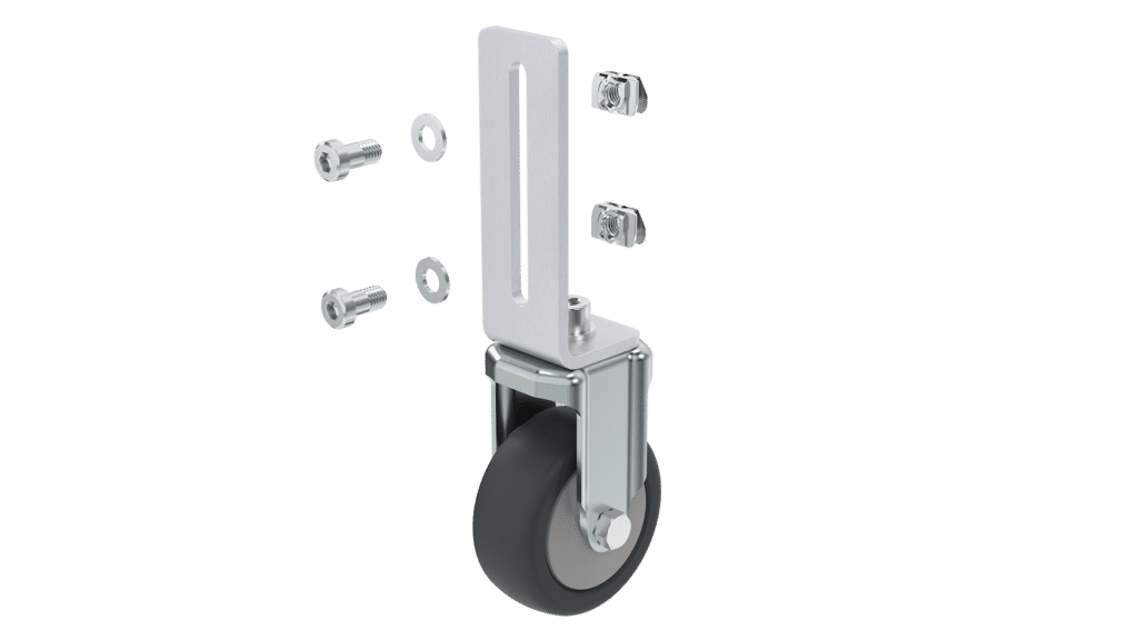 Door Support Castor | Safety Fence System Accessories