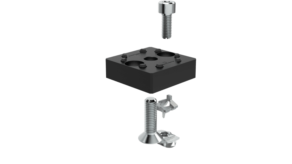 Conector 50x50 simple | Tecnología de conexión Robotunits