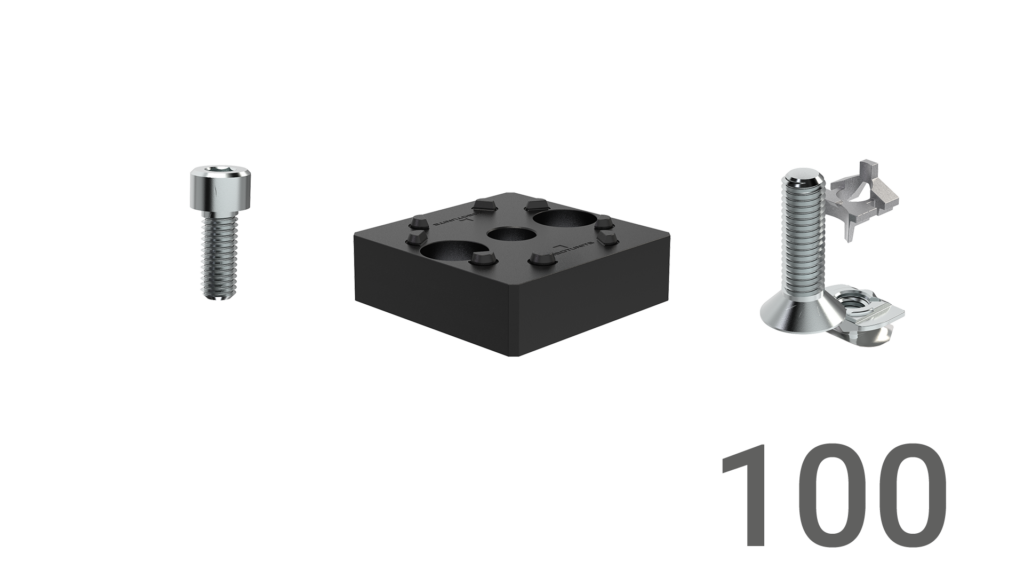 Single-Sided Fastener 50x50 | Robotunits Fastening Technology