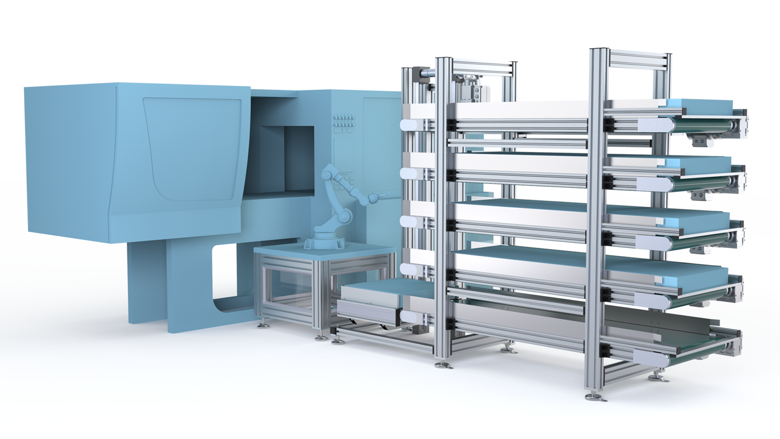 Production buffer - An application from the Robotunits system