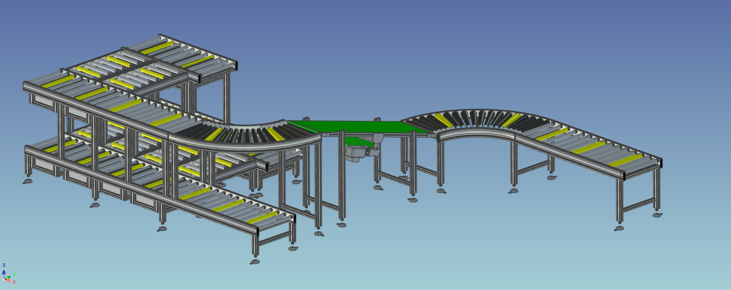 Plug-and-Play Powered Roller Conveyor System - Robotunits