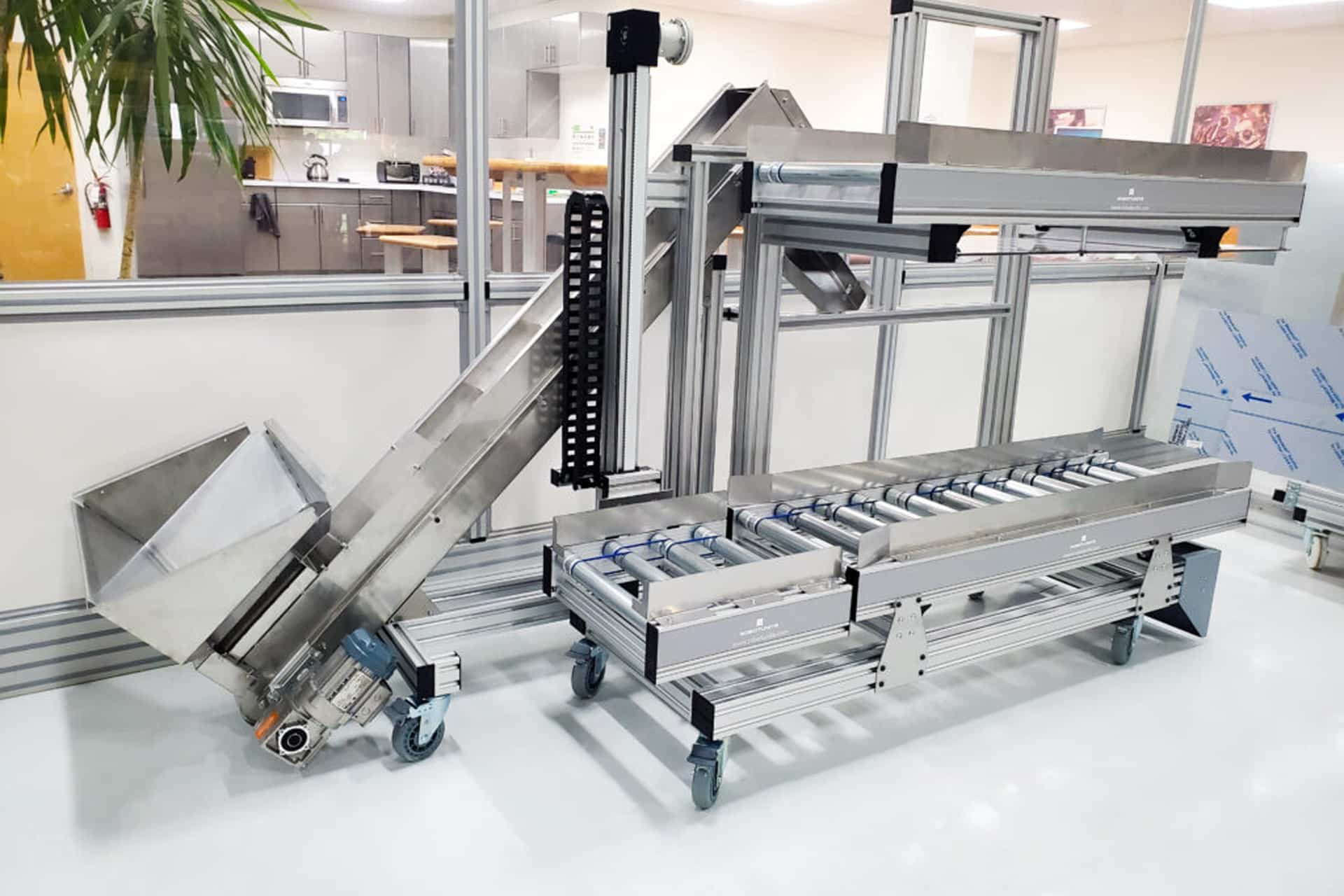 Plug-and-Play Powered Roller Conveyor System - Robotunits