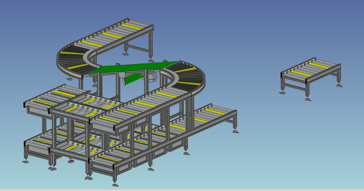 Plug-and-Play Powered Roller Conveyor System - Robotunits