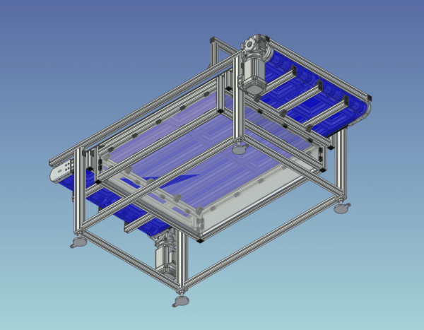 Combining Modular Belt Conveyors | Robotunits Application