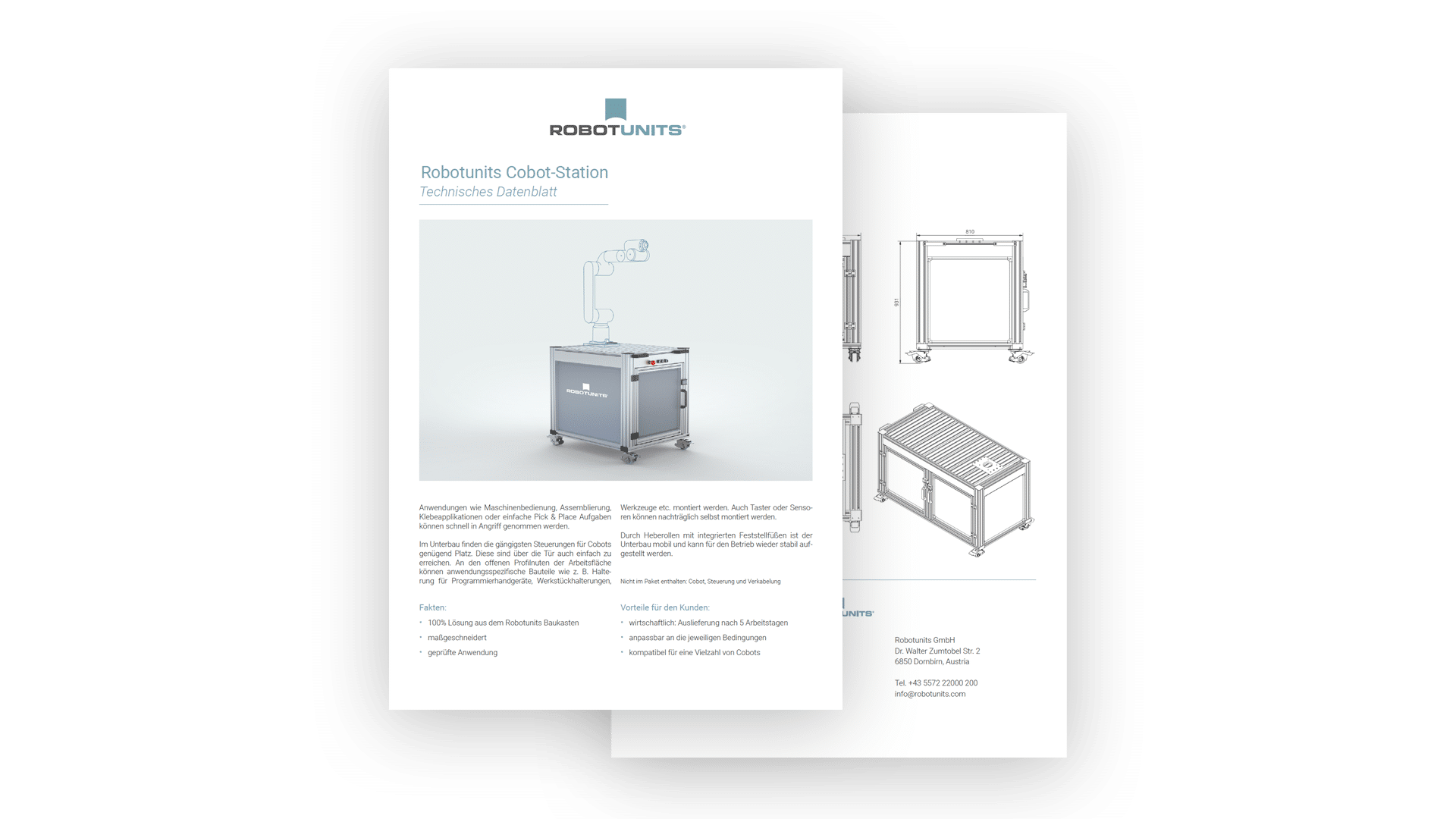 Cobot Stations Of The Robotunits Modular Automation System